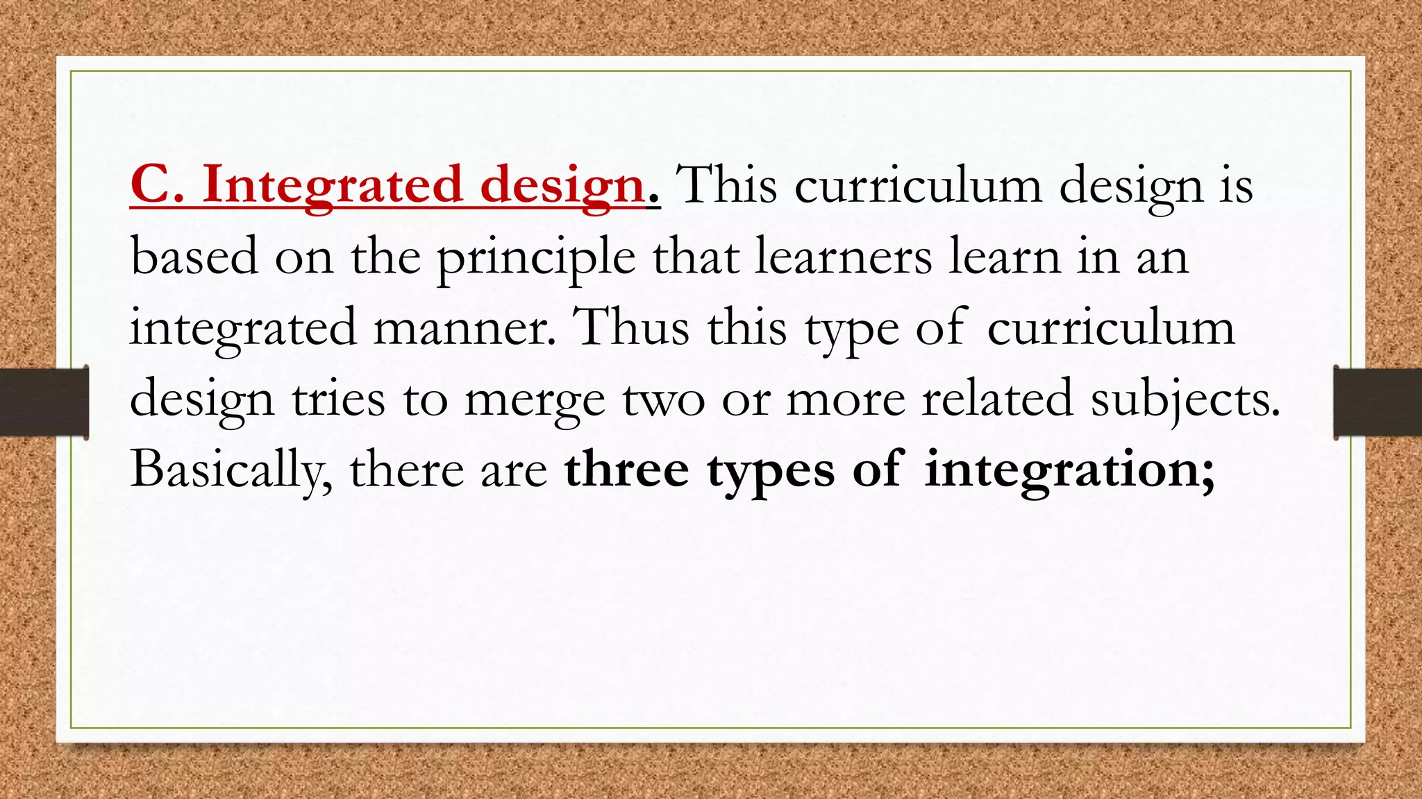 Chapter 3 Curriculum Design | PPTX