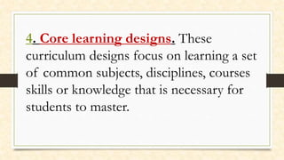 Chapter 3 Curriculum Design | PPTX