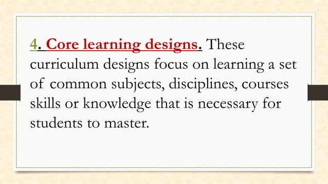 Chapter 3 Curriculum Design | PPTX | Primary Education | Education