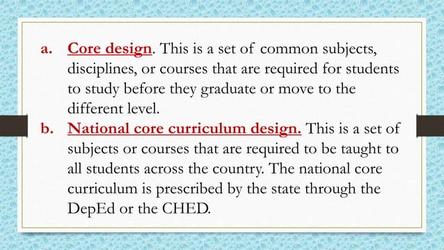 Chapter 3 Curriculum Design | PPTX | Primary Education | Education
