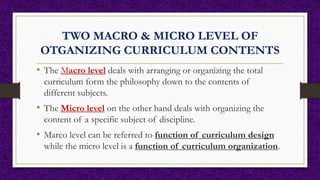 Chapter 3 Curriculum Design | PPTX