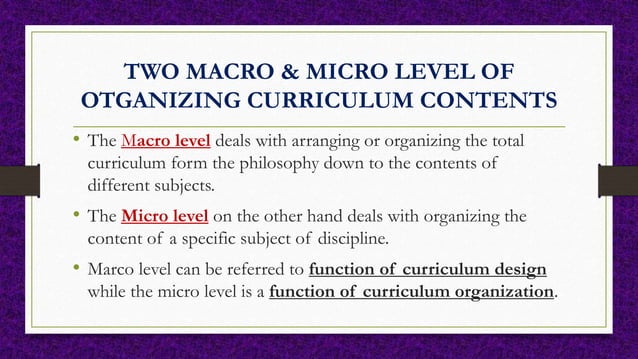 Chapter 3 Curriculum Design | PPTX | Primary Education | Education