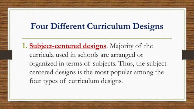Chapter 3 Curriculum Design | PPTX | Primary Education | Education