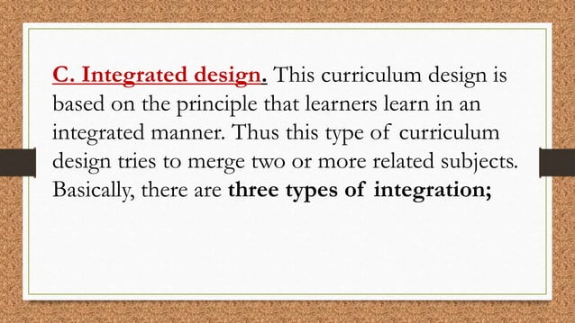 Chapter 3 Curriculum Design | PPTX | Primary Education | Education