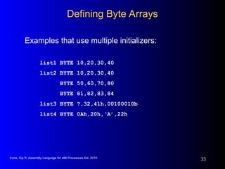 Chapter 3 Assembly Language Fundamentals 6th edition.ppt