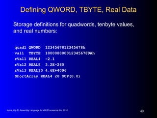 Chapter 3 Assembly Language Fundamentals 6th edition.ppt