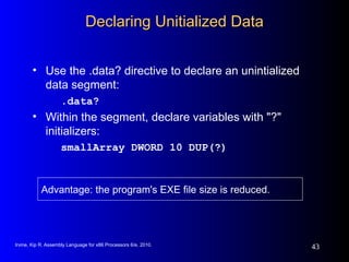 Chapter 3 Assembly Language Fundamentals 6th edition.ppt