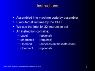 Chapter 3 Assembly Language Fundamentals 6th edition.ppt
