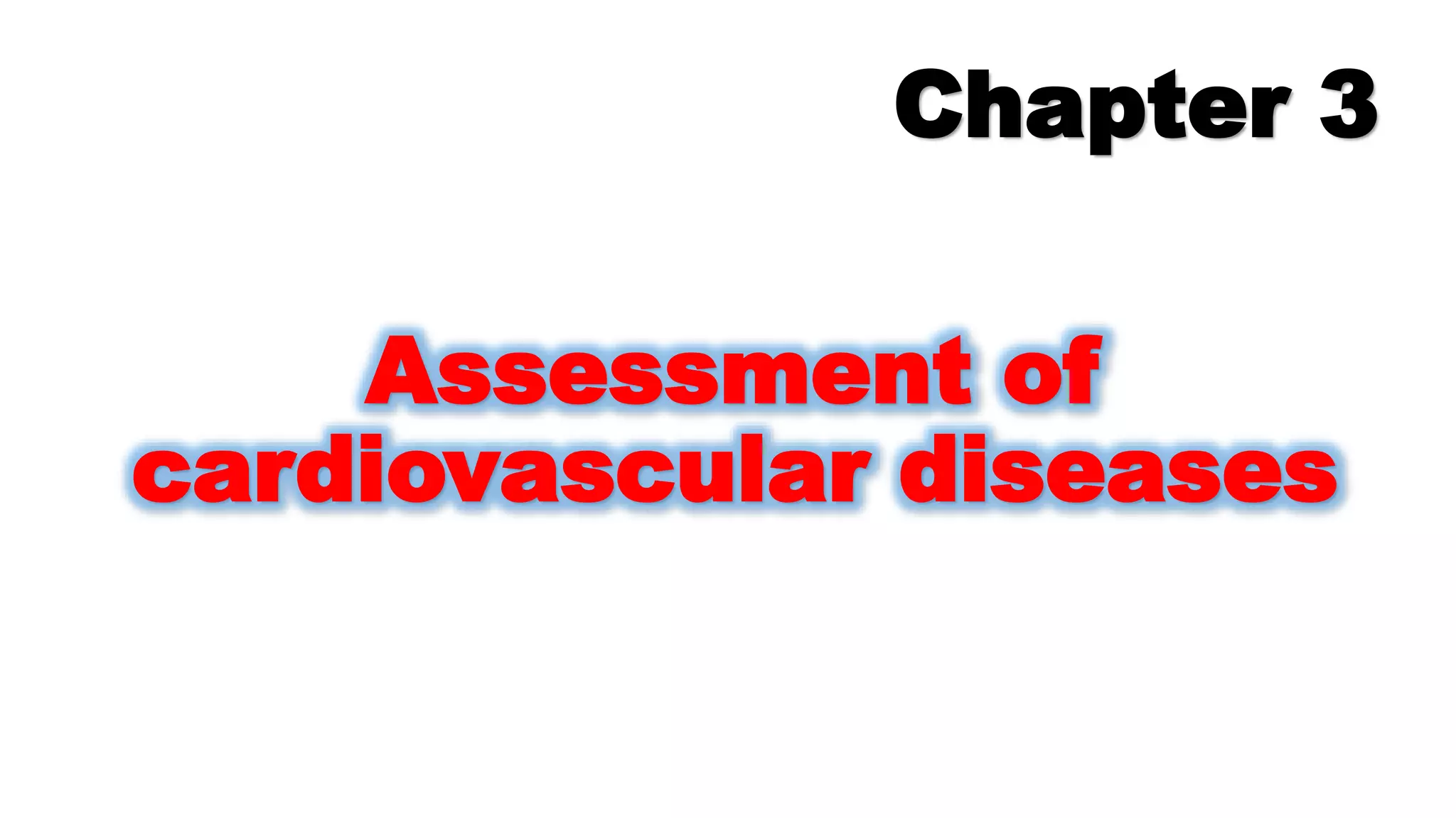 assessment of cardiovascular diseases | PPT