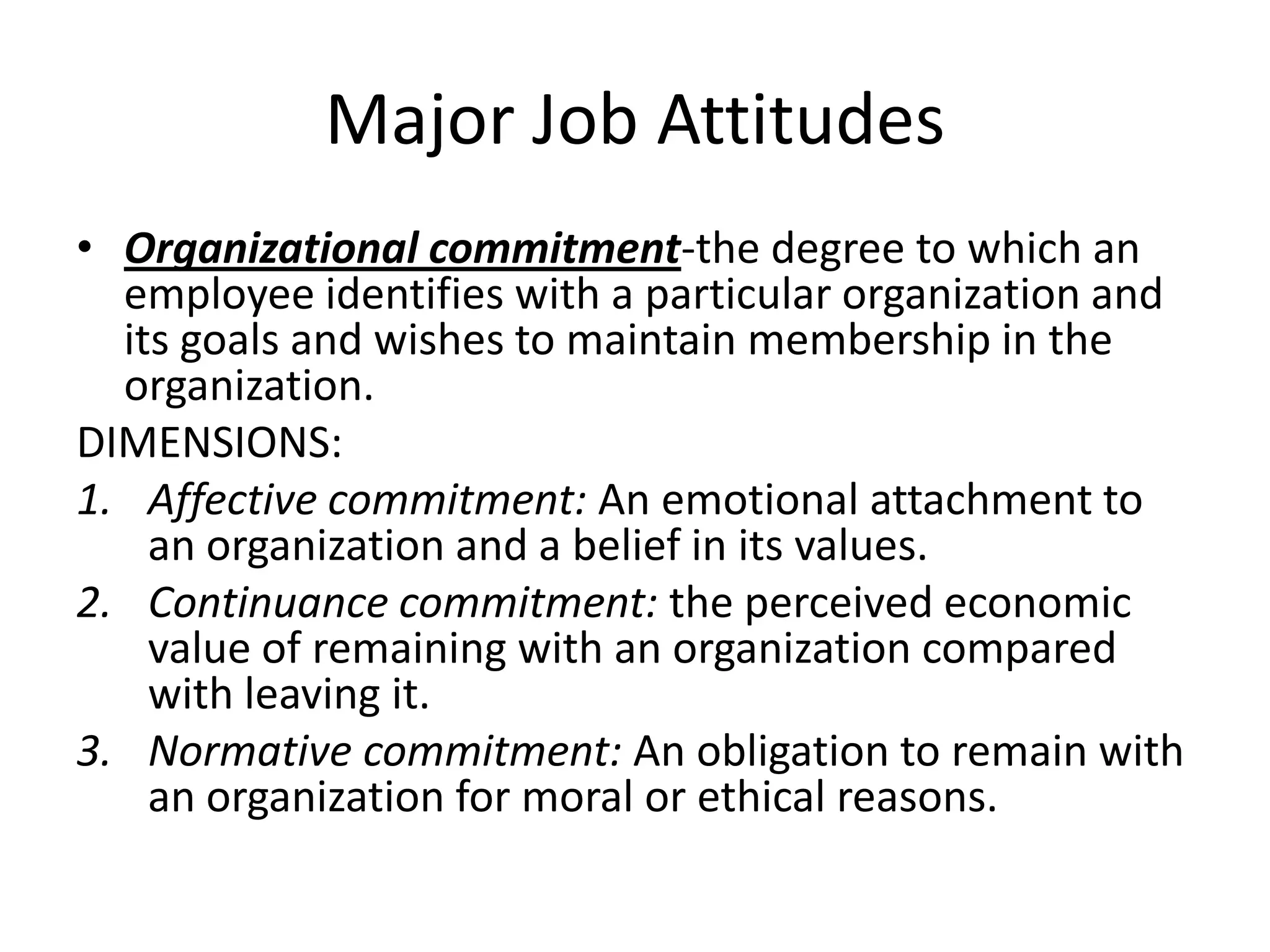 Chapter 3 attitudes & job satisfaction (2) | PPTX