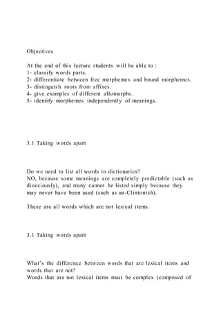 Chapter 3 A word and its parts roots, affixes and their .docx