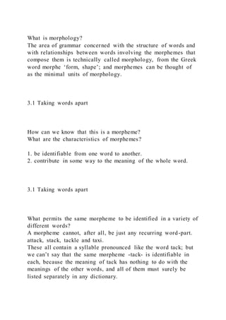 Chapter 3 A word and its parts roots, affixes and their .docx