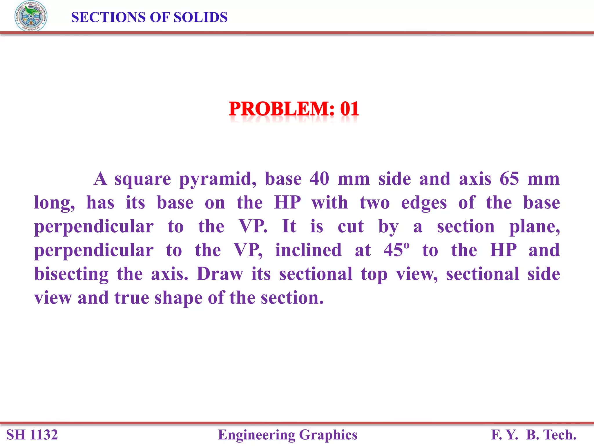 Sections of Solids | PPSX