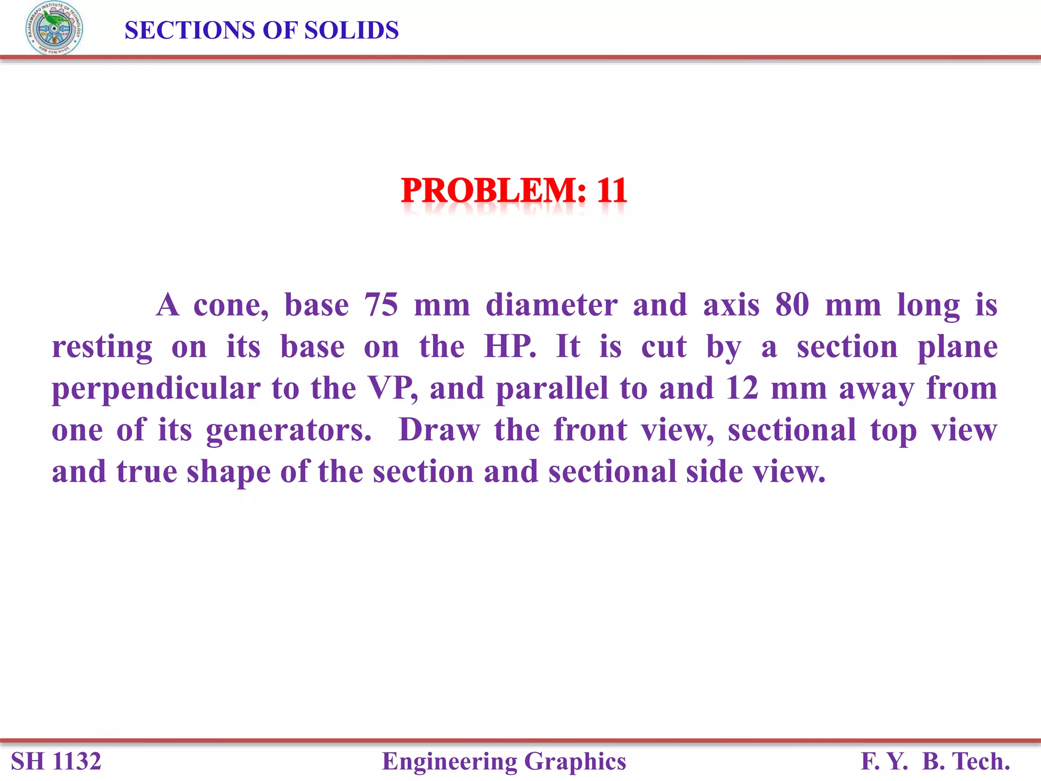 Sections of Solids | PPSX