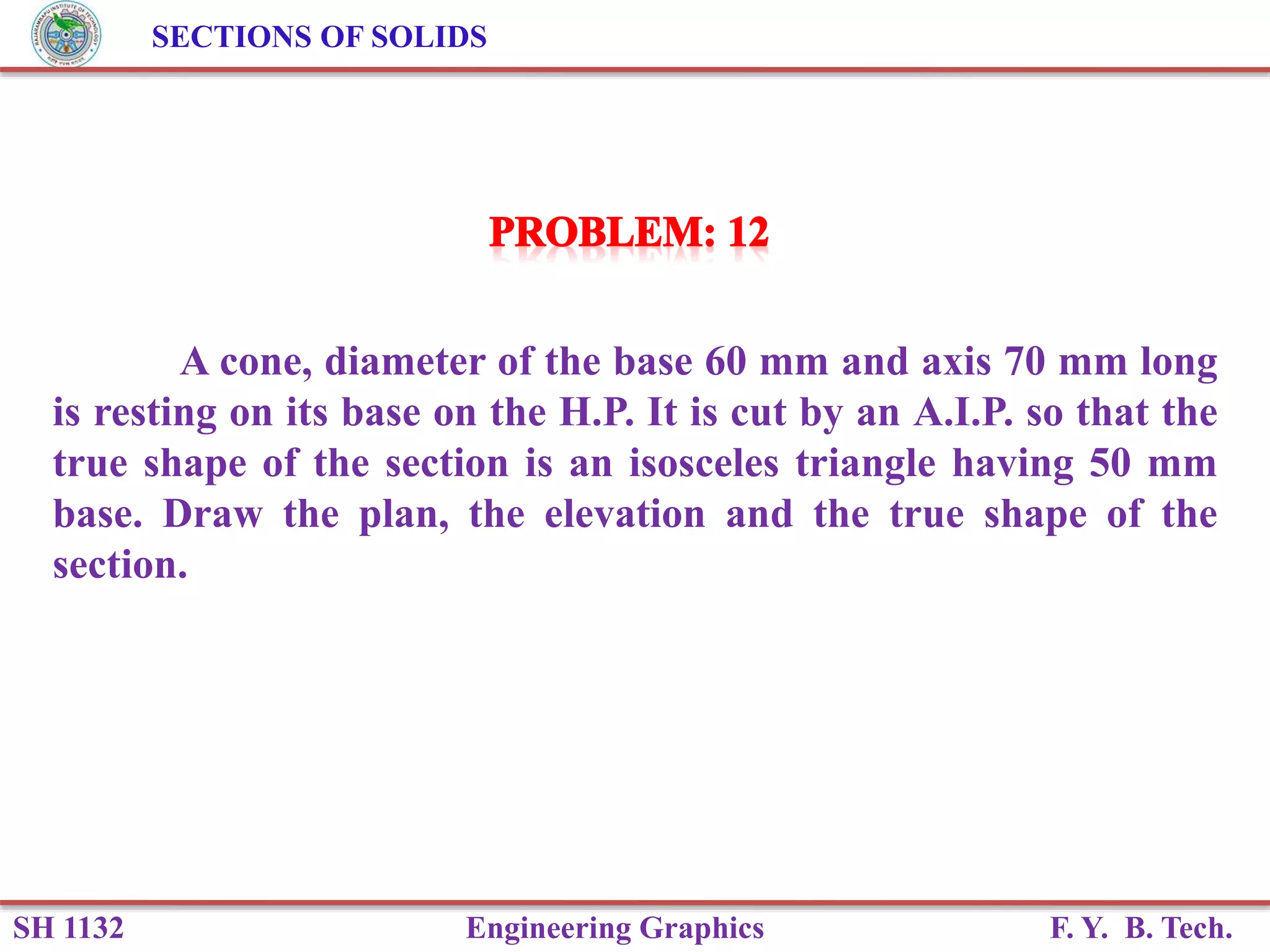 Sections of Solids | PPSX
