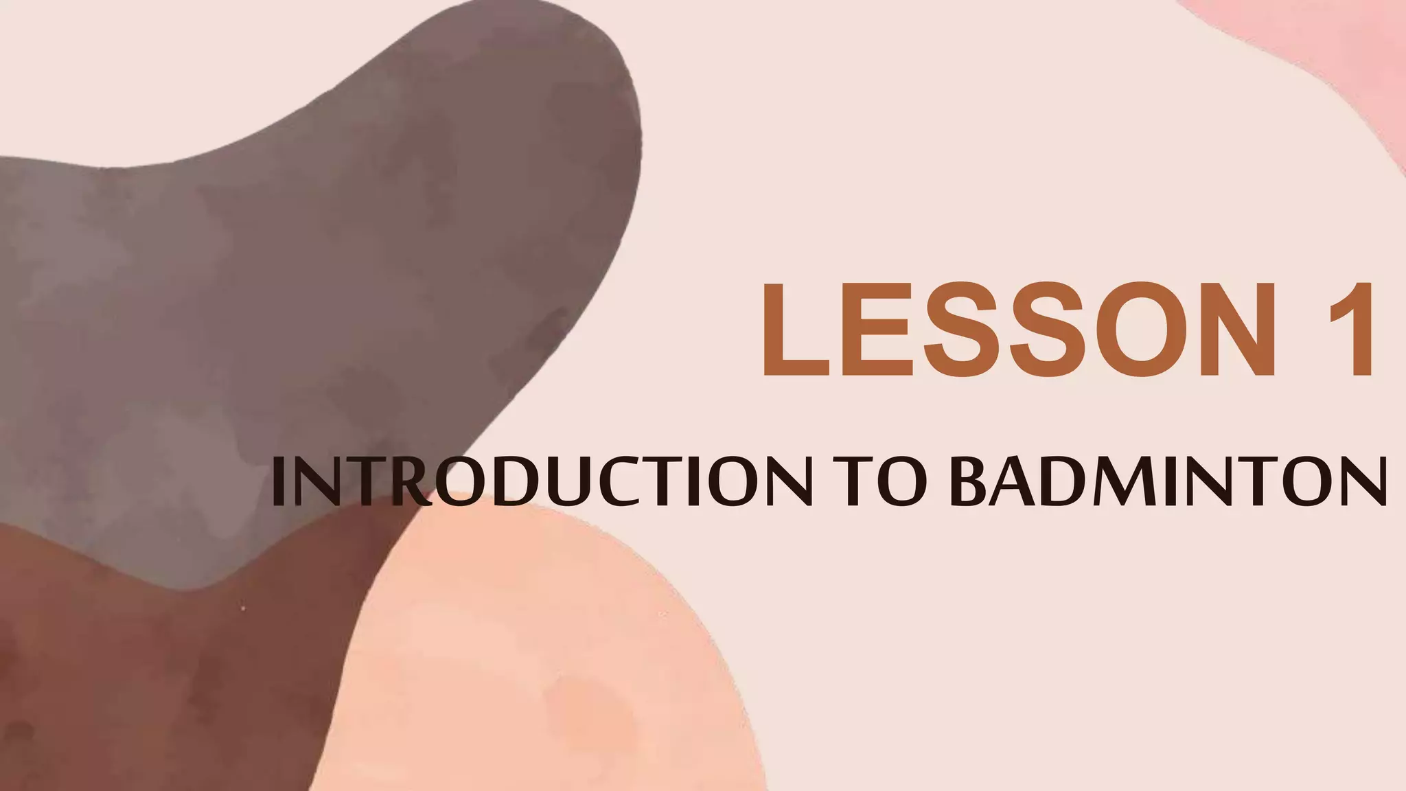 Chapter 3 badminton | PPTX