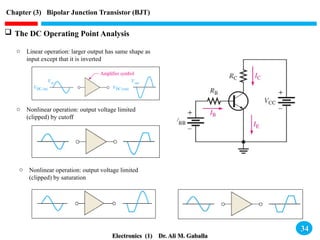 Chapter (3) Bipolar Junction Transistor (BJT) - 2023.pptx