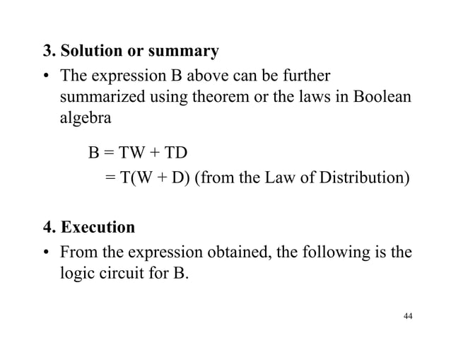 Chapter 3boolean Algebra Logic Gate 3pptx Programming Languages Computing