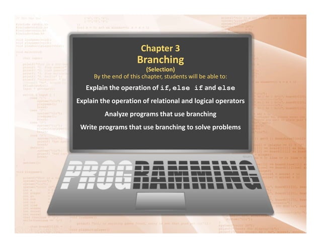 Chapter 3 branching v4 | PPT