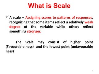 Measurement B Rating Scales, q sort and MDS | PPT