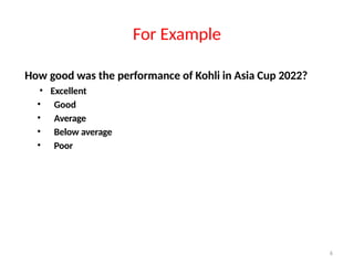 Measurement B Rating Scales, q sort and MDS | PPTX