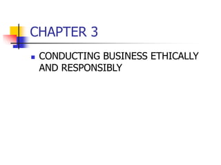CHAPTER 3 BUSINESS and society ppt | PPT | Business | Business and Finance
