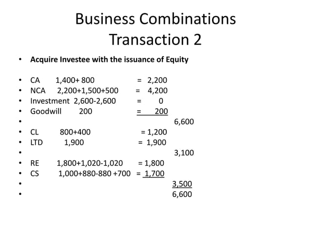 Chapter 3 business combinations | PPTX | Mergers and Acquisitions ...