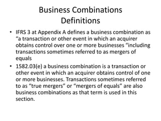 Chapter 3 business combinations | PPTX