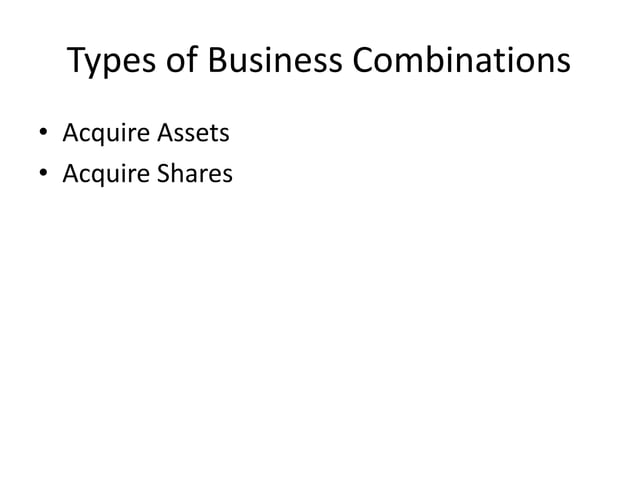 Chapter 3 business combinations | PPTX | Mergers and Acquisitions ...