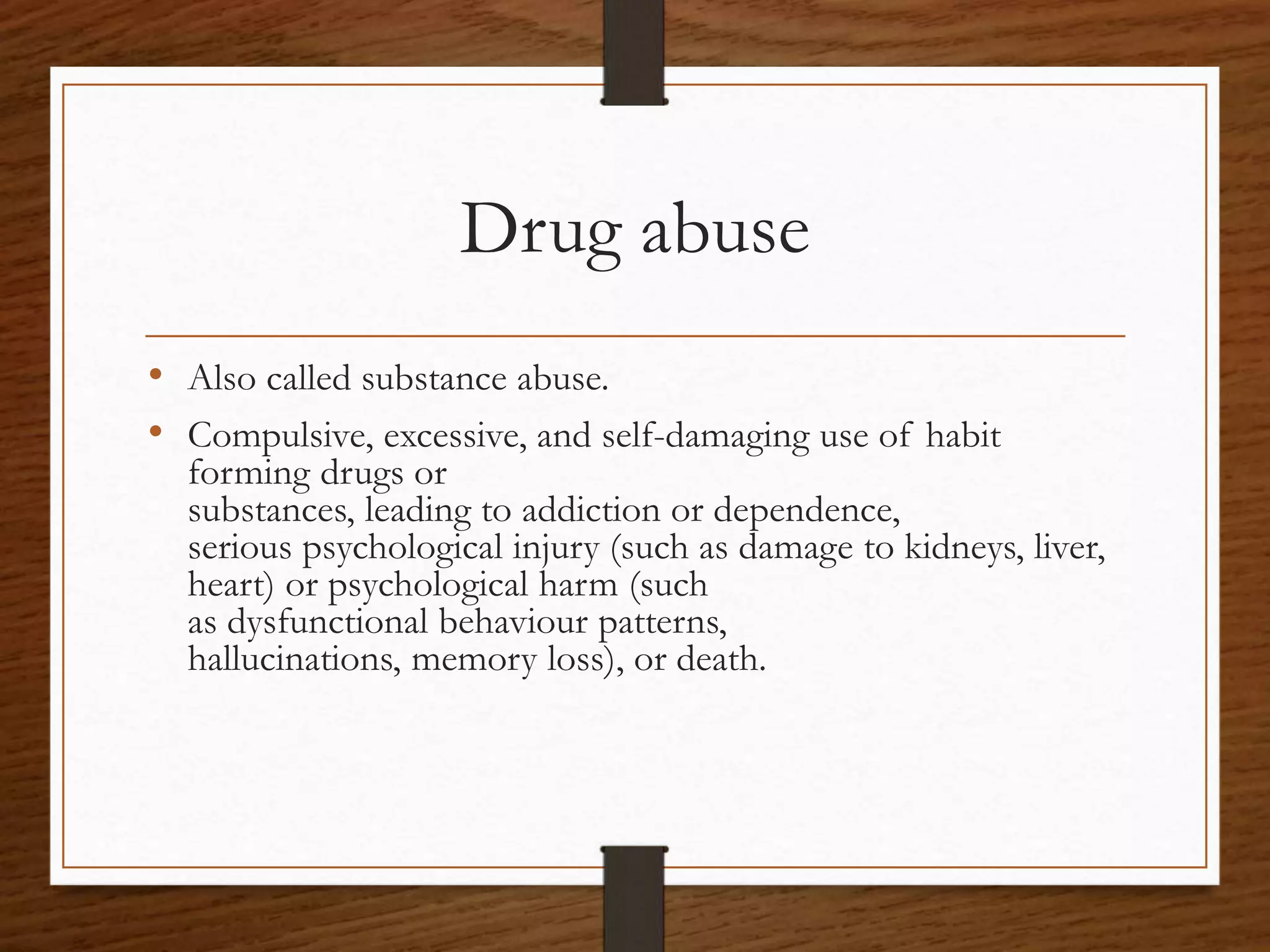 Drug Abuse and its Prevention | PPTX