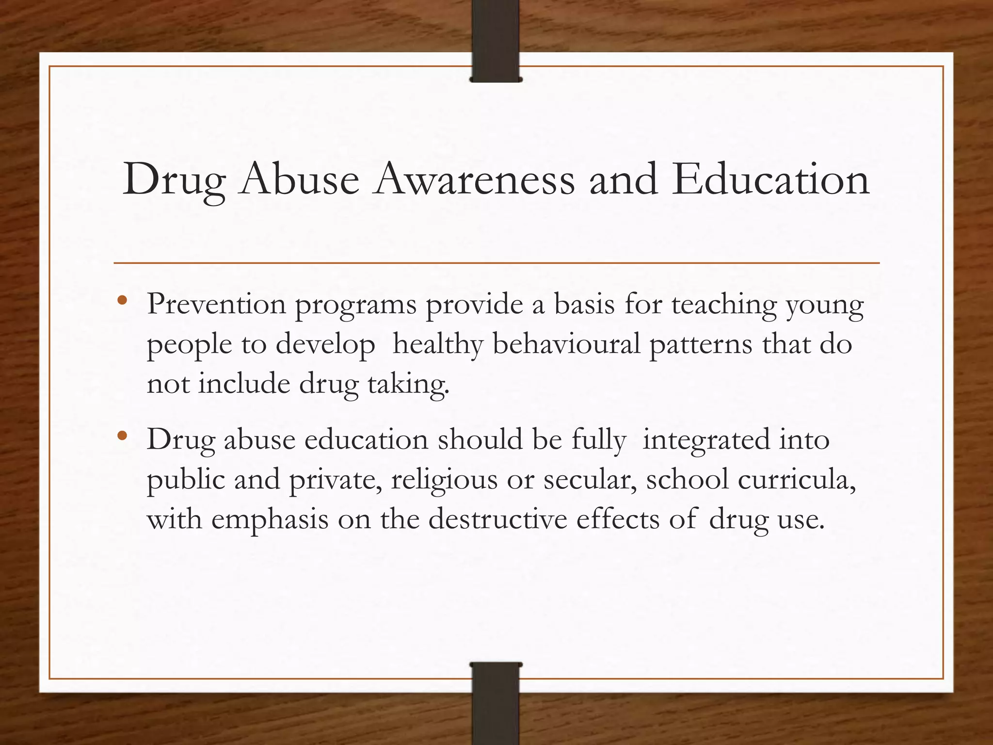Drug Abuse and its Prevention | PPTX