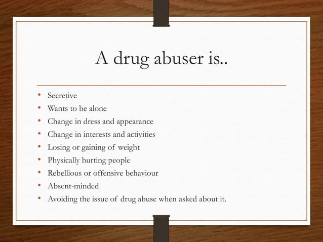 Drug Abuse and its Prevention | PPTX | Illegal Drugs, Tobacco ...