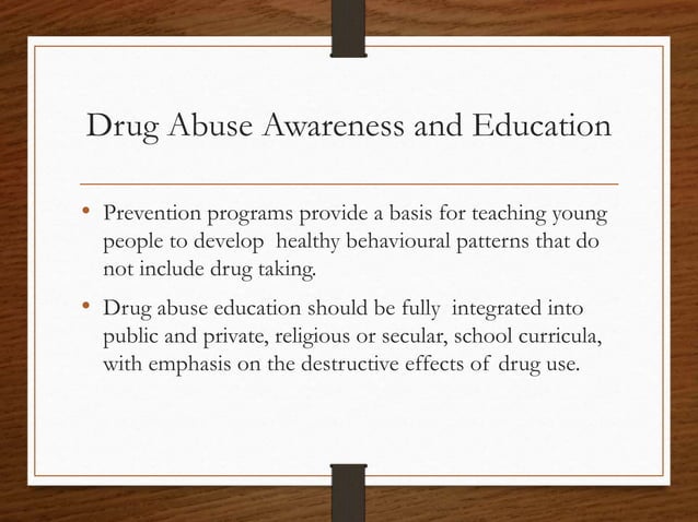 Drug Abuse and its Prevention | PPTX | Illegal Drugs, Tobacco ...