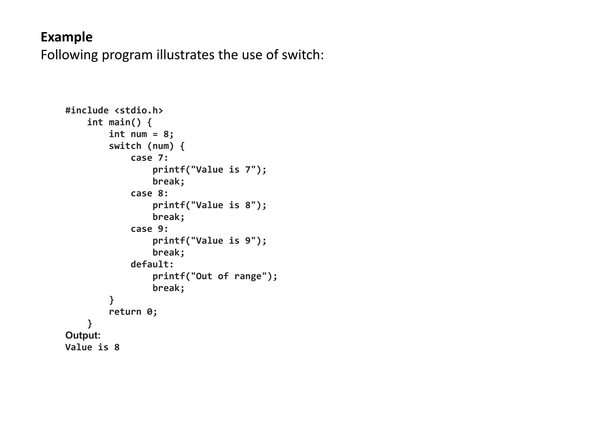 Control Structures in C | PPTX