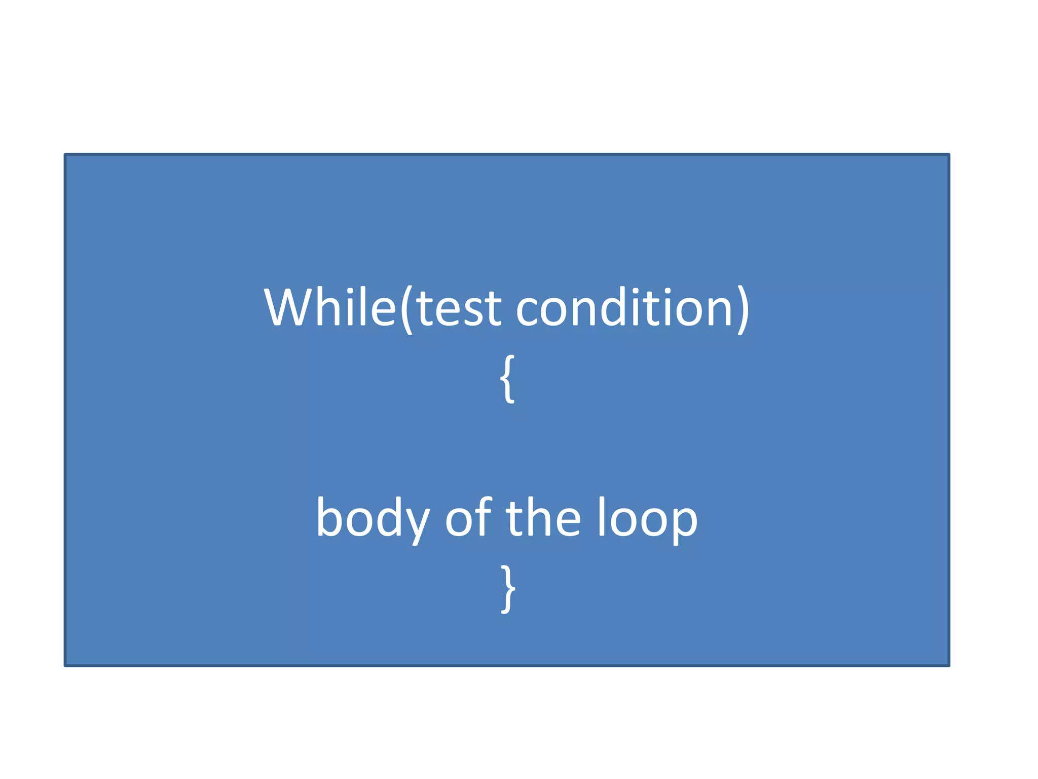 Control Structures in C | PPTX