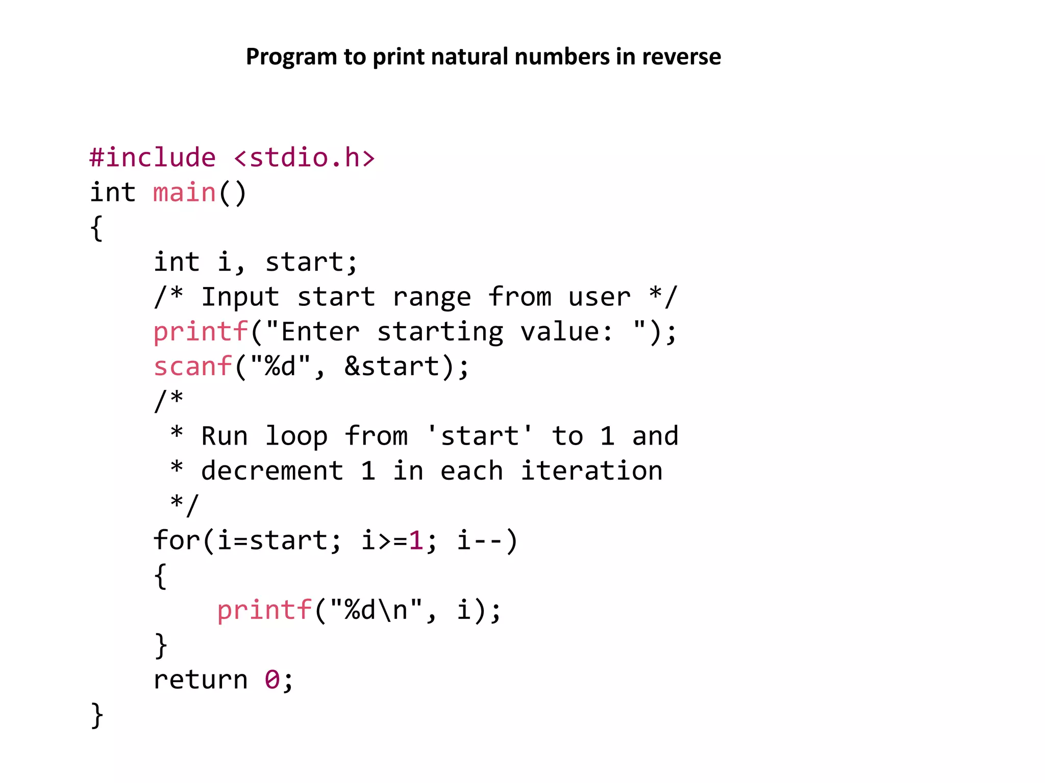 Control Structures In C Pptx Programming Languages Computing 7279