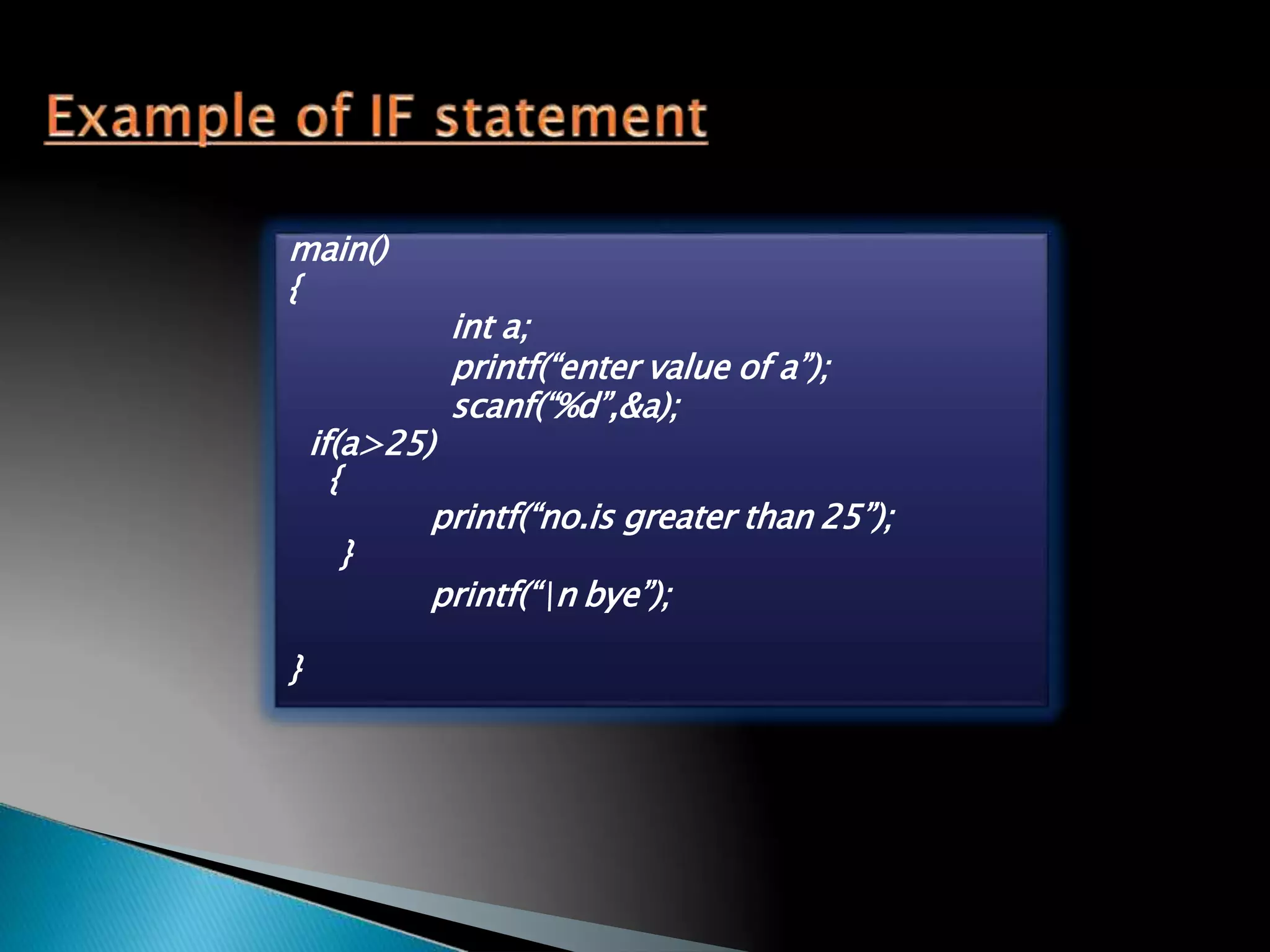 Control Structures In C Pptx Programming Languages Computing 1673