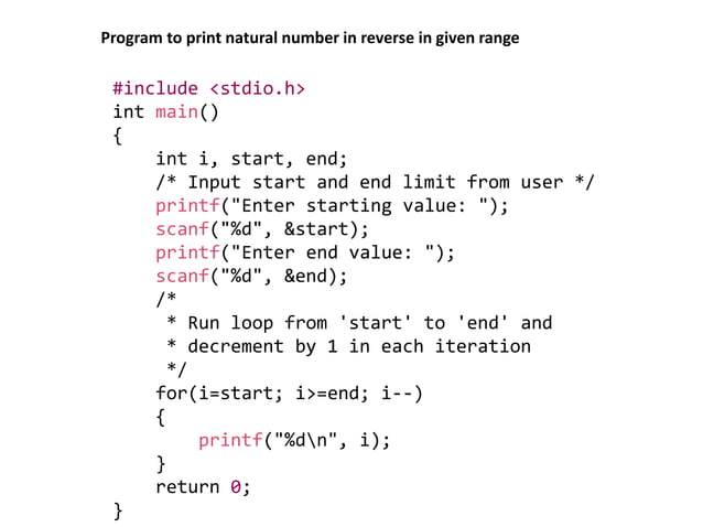 Control Structures In C Pptx Programming Languages Computing