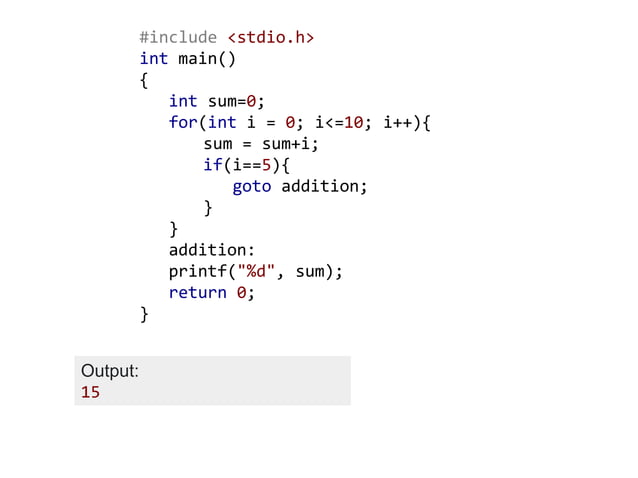 Control Structures in C | PPTX | Programming Languages | Computing