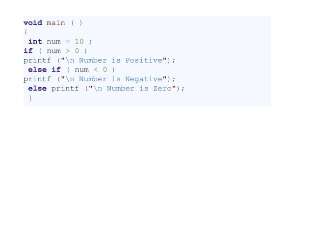 Control Structures in C | PPTX | Programming Languages | Computing