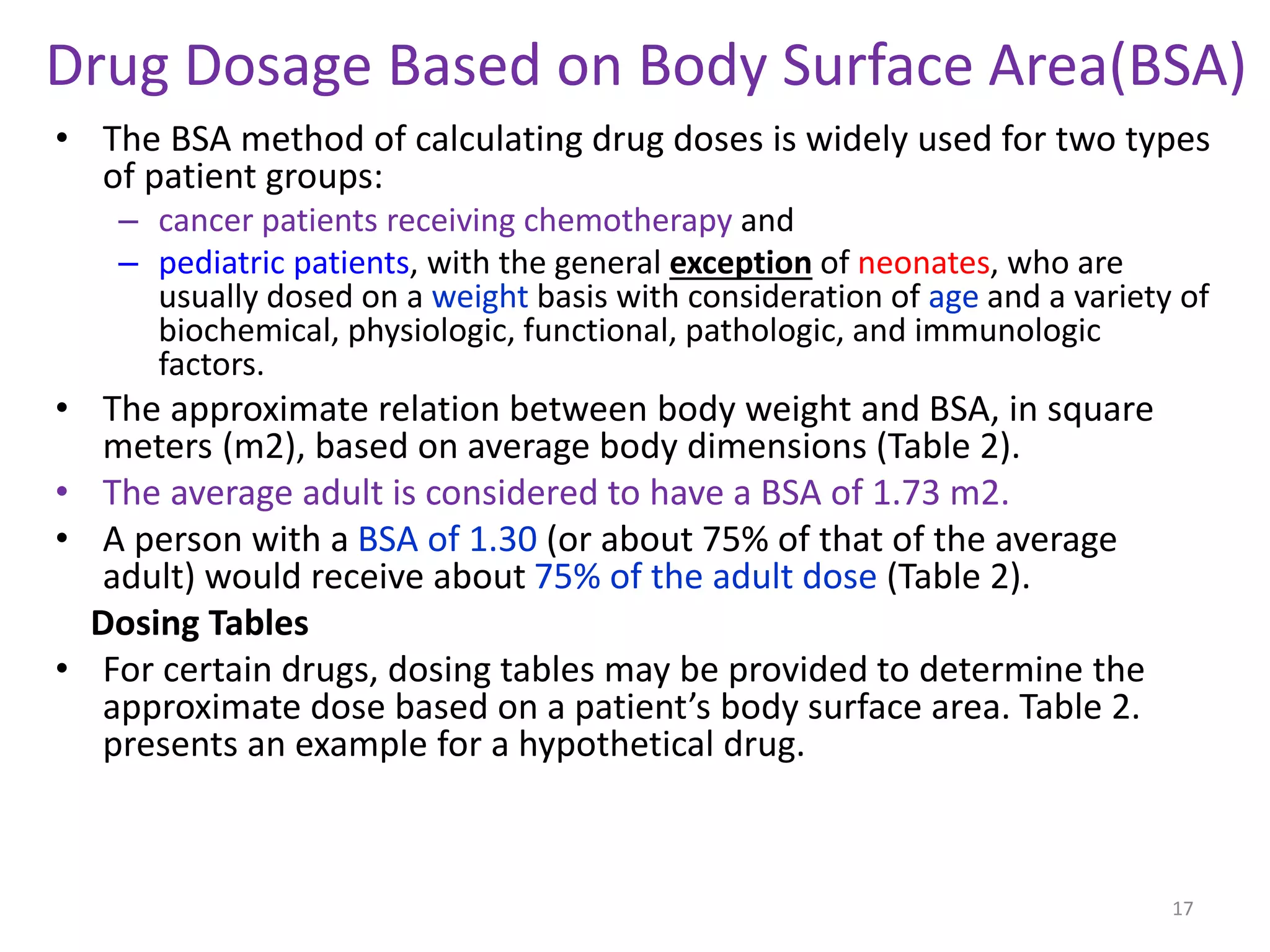 Calculation of Doses | PPTX