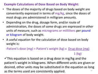 Calculation of Doses | PPTX