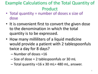 Calculation of Doses | PPT