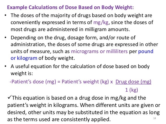 Calculation of Doses
