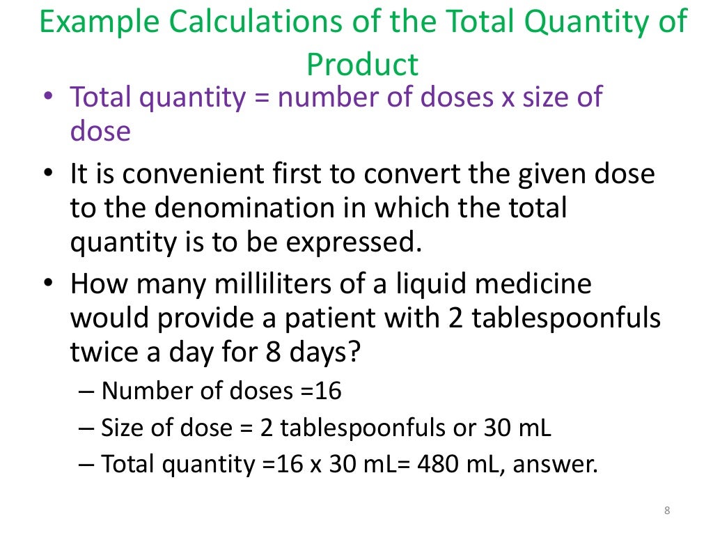Calculation of Doses
