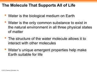 chapter 3 Campbell Biology, Water and Life.pptx