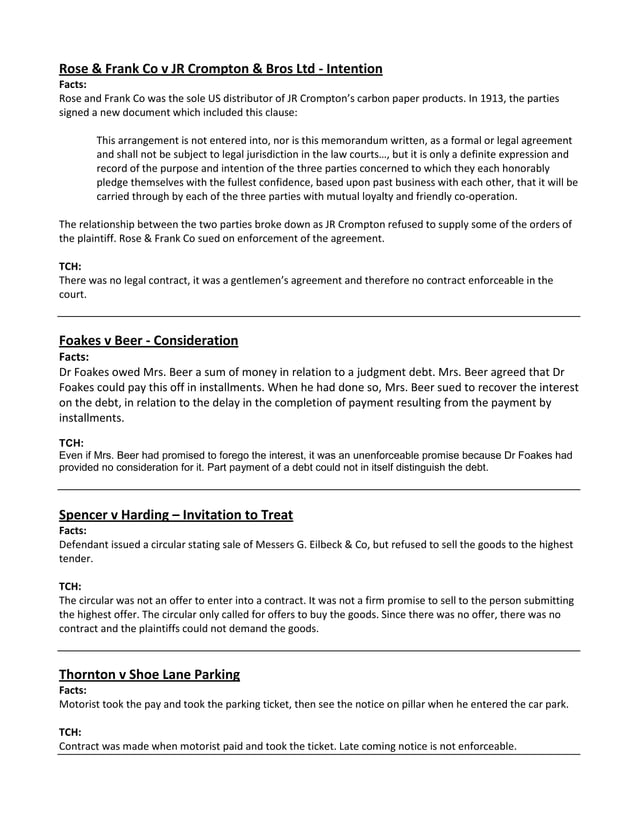 Law - Chapter 3 cases | PDF