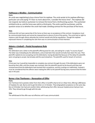 Law - Chapter 3 cases | PDF