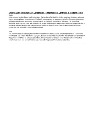 Law - Chapter 3 cases | PDF