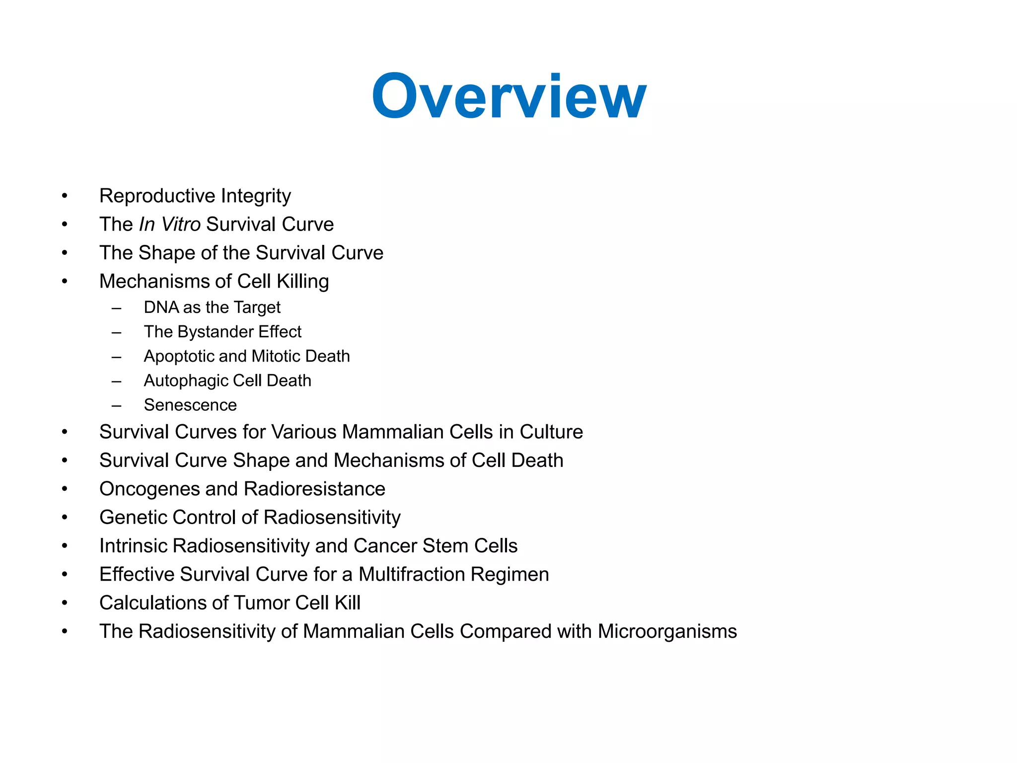 Chapter3 cell survival curve | PPTX